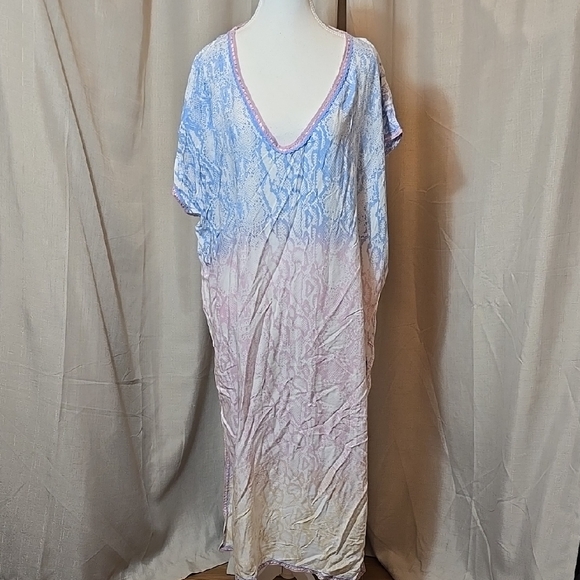 Surf Gypsy | Swim | Surf Gypsy Ombre Snake Swim Coverup Kaftan | Poshmark